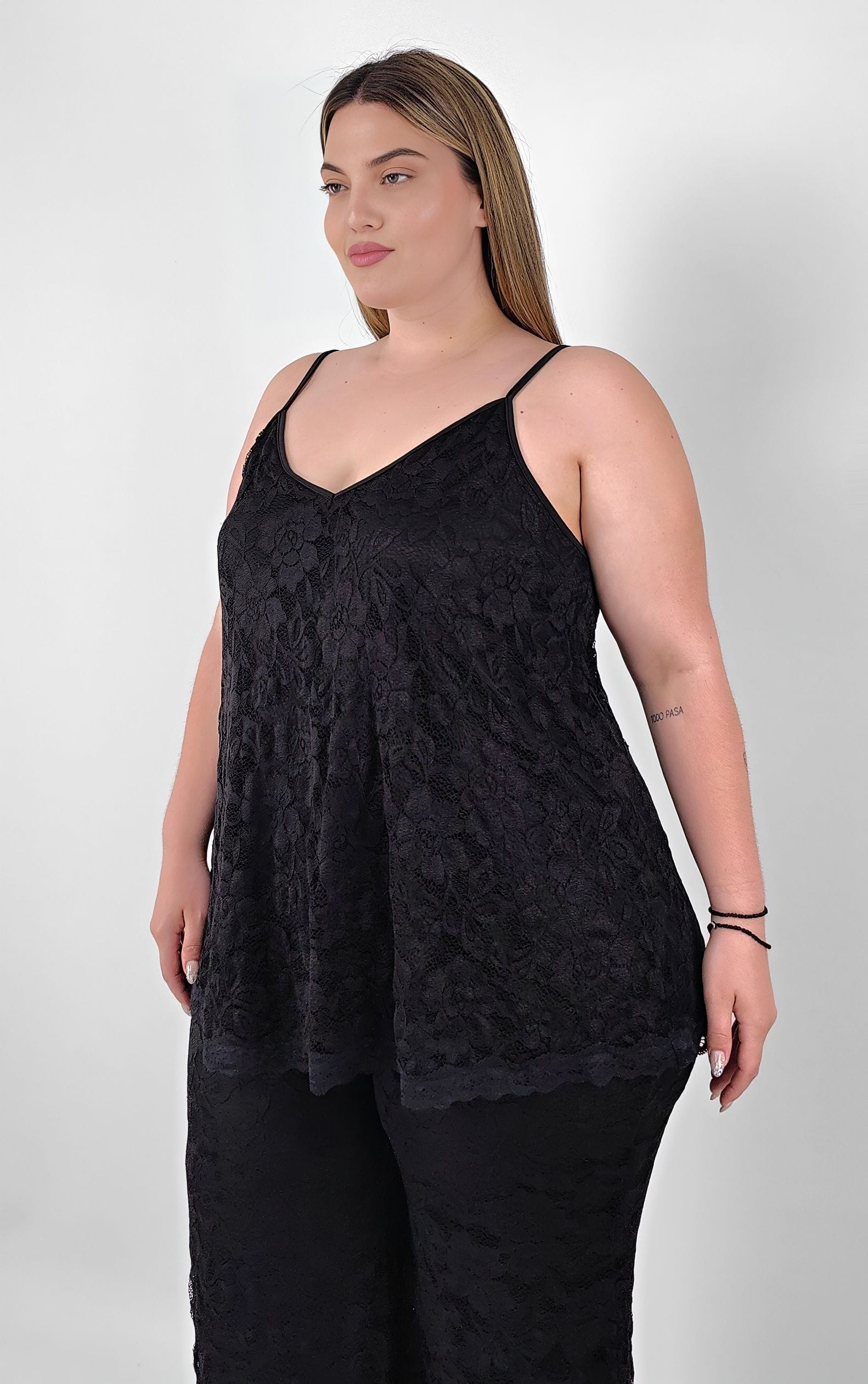 Plus size Lingerie Μαύρο Με Δαντέλα - PsX Fashion